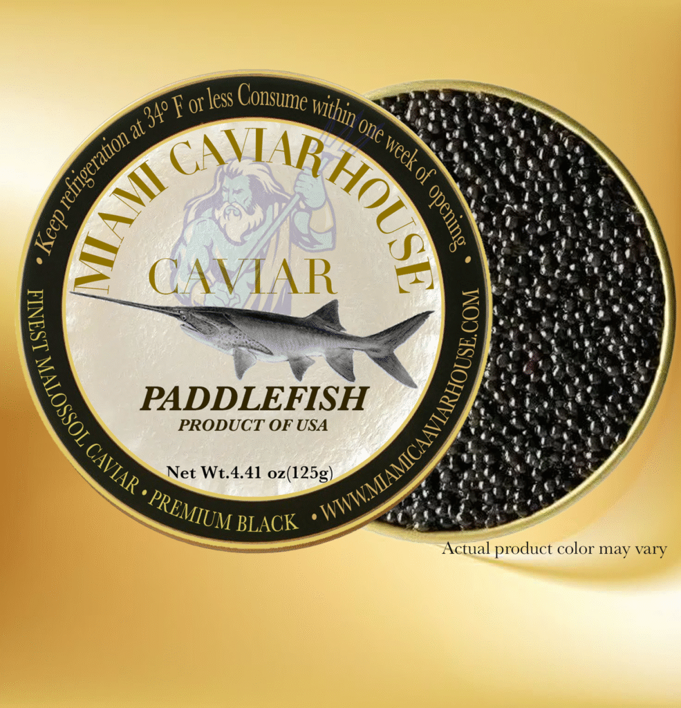 American Paddlefish Caviar - Miami Caviar House